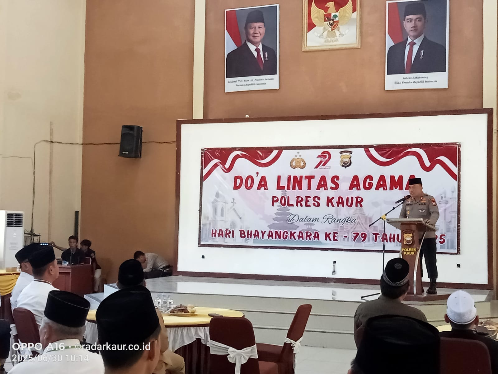 Sambut Hari Bhayangkara ke-79, Polres Kaur Gelar Doa Bersama Lintas Agama